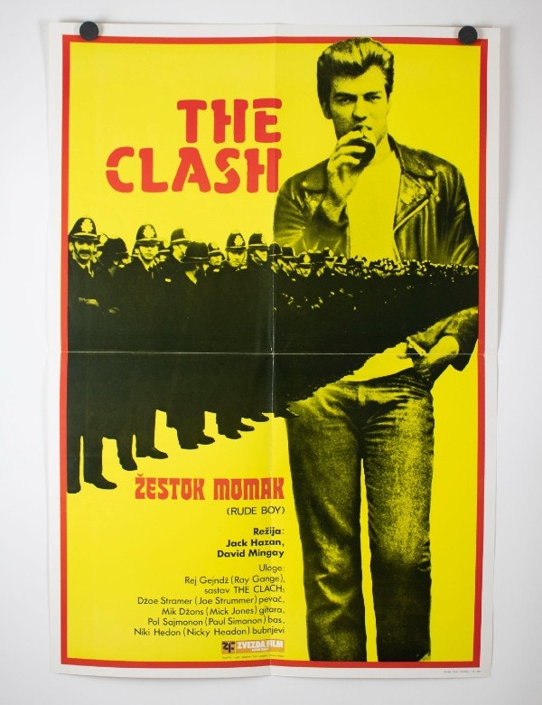 The Clash In Rude Boy Original Yugoslavian Theatrical Release Poster the-clash-in-rude-boy-original-yugoslavian-theatrical-release-poster